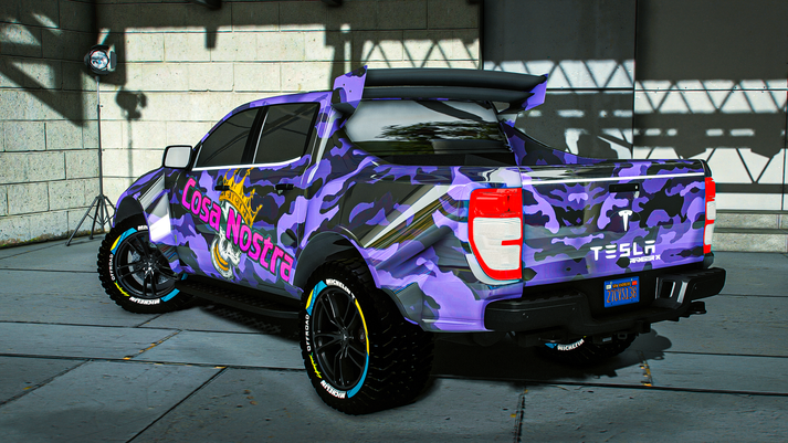 Tesla Model X P90D Pickup Custom (14 Livery) – AIO Cars FiveM