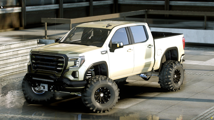(Debadged) GMC Sierra Off-Road – AIO Cars FiveM