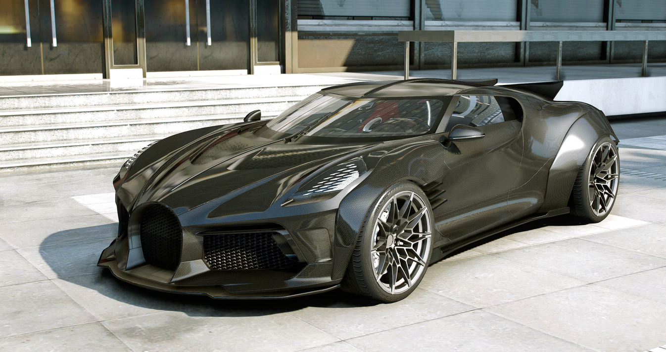 (Debadged) 2019 Bugatti La Voiture Noire Batman Edition – AIO Cars FiveM