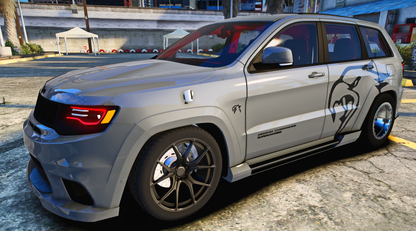 Custom Tuned Drag Spec JEEP Grand Cherokee Trackhawk with Custom Props ...