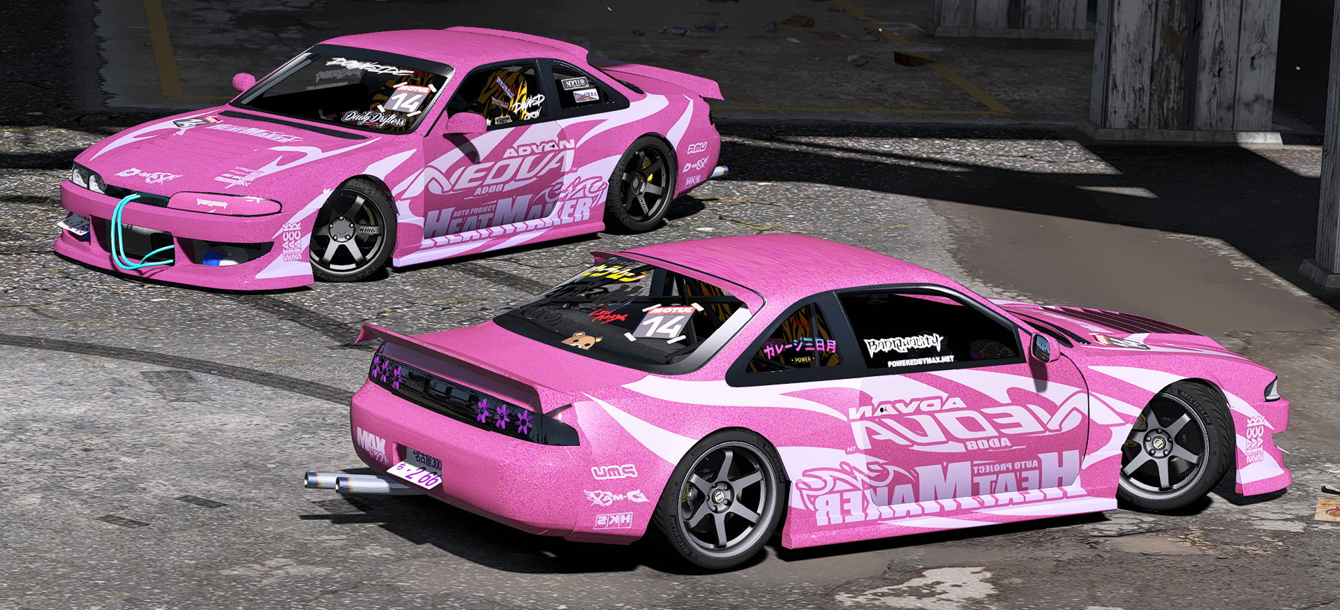 Nissan Silvia S14 Zenki Custom – AIO Cars FiveM