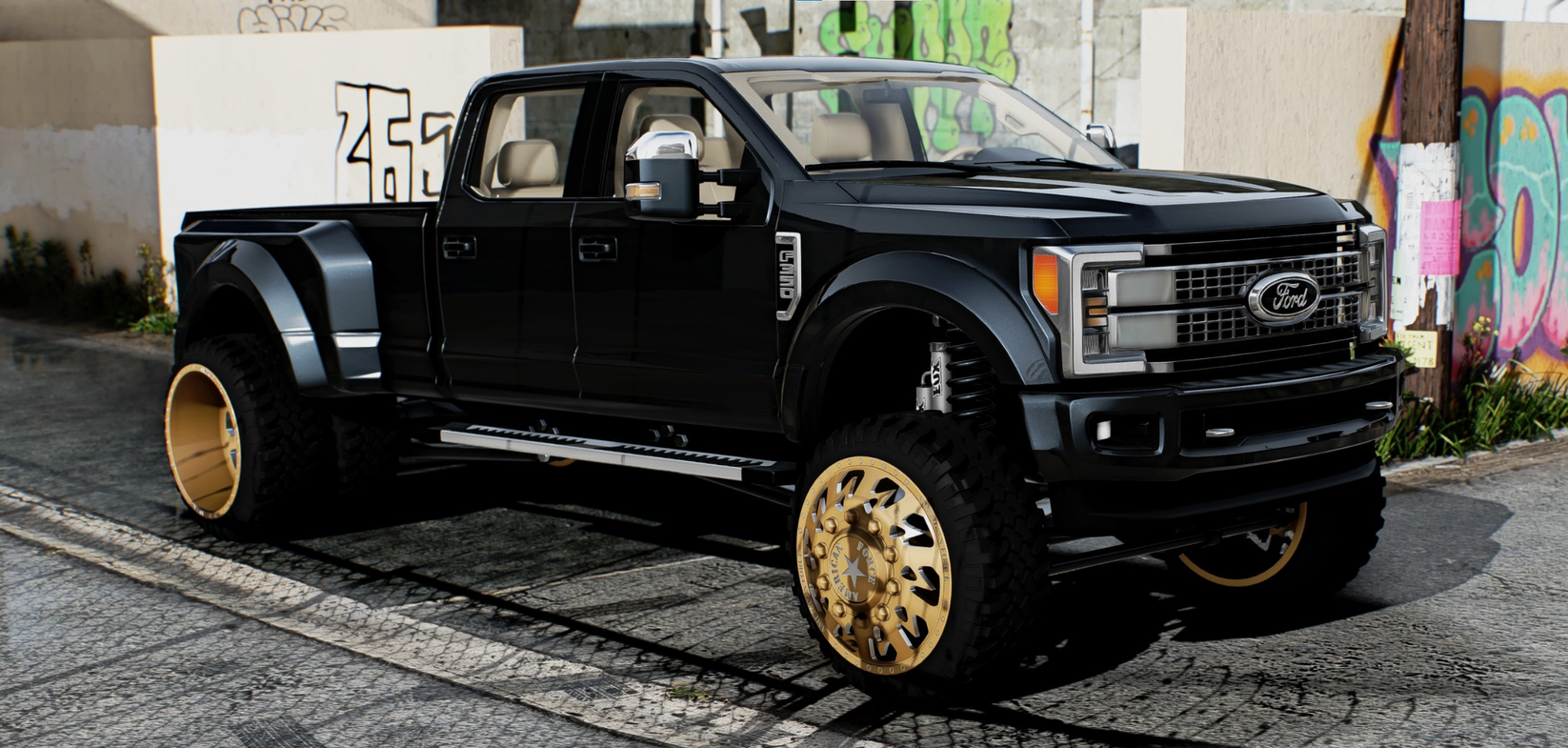 Tooted 2018 Ford F450 Dually V2 – AIO Cars FiveM
