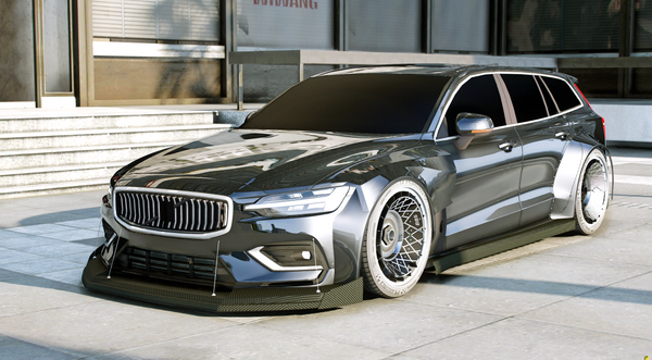 (Debadged) Volvo V60 T6 Widebody Custom – AIO Cars FiveM