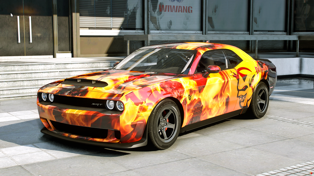 Dodge Challenger Demon Custom Livery – AIO Cars FiveM