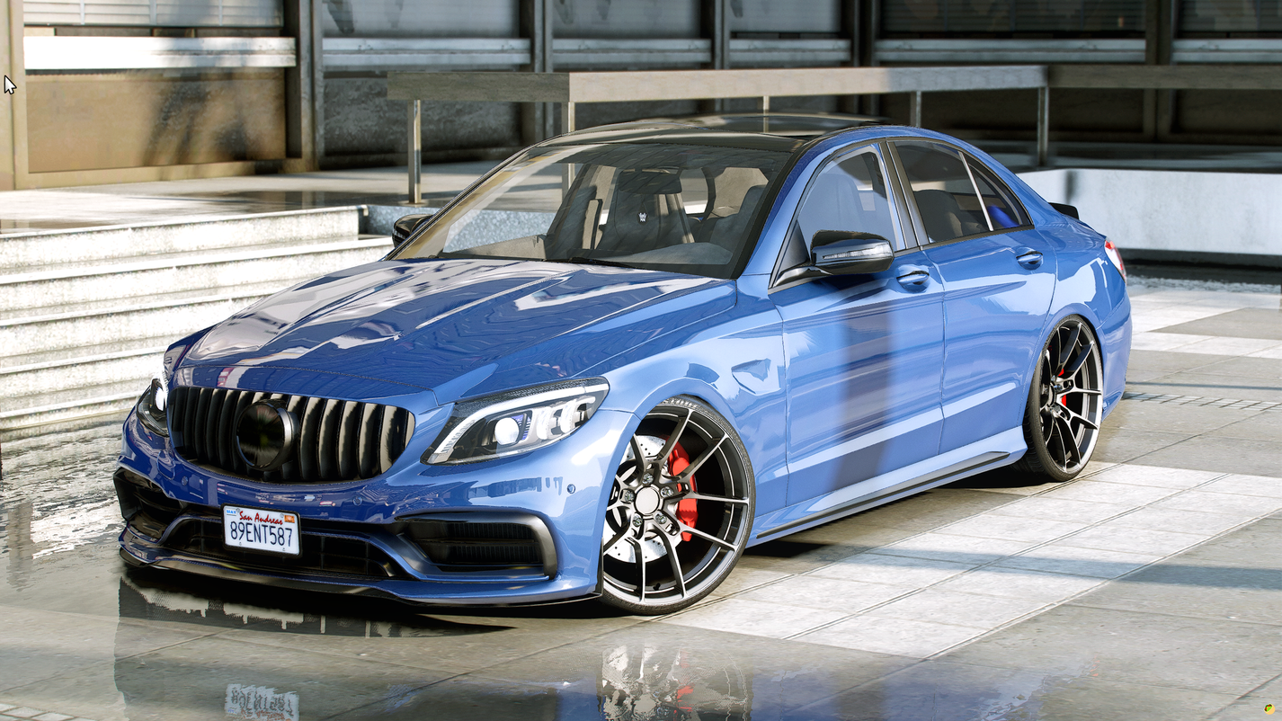 (Debadged) Mercedes C63s AMG + Brabus 600 2019 (Pack) – AIO Cars FiveM