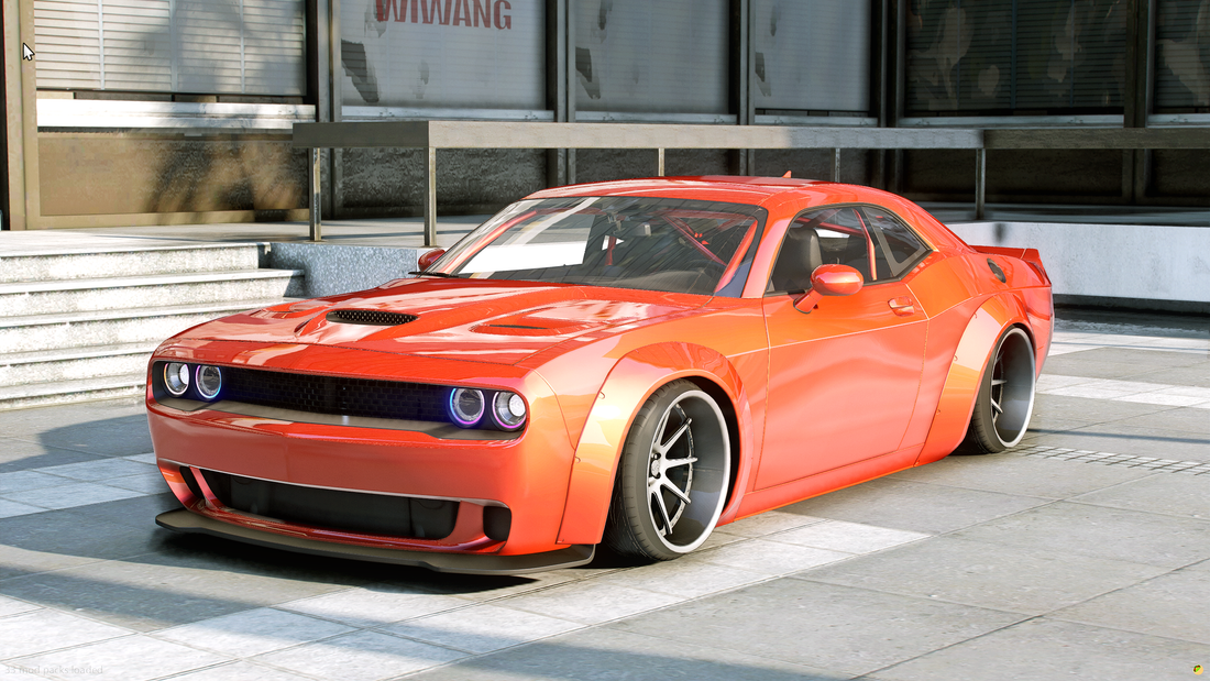 (Debadged) Dodge Challenger WideBody Hellcat – AIO Cars FiveM
