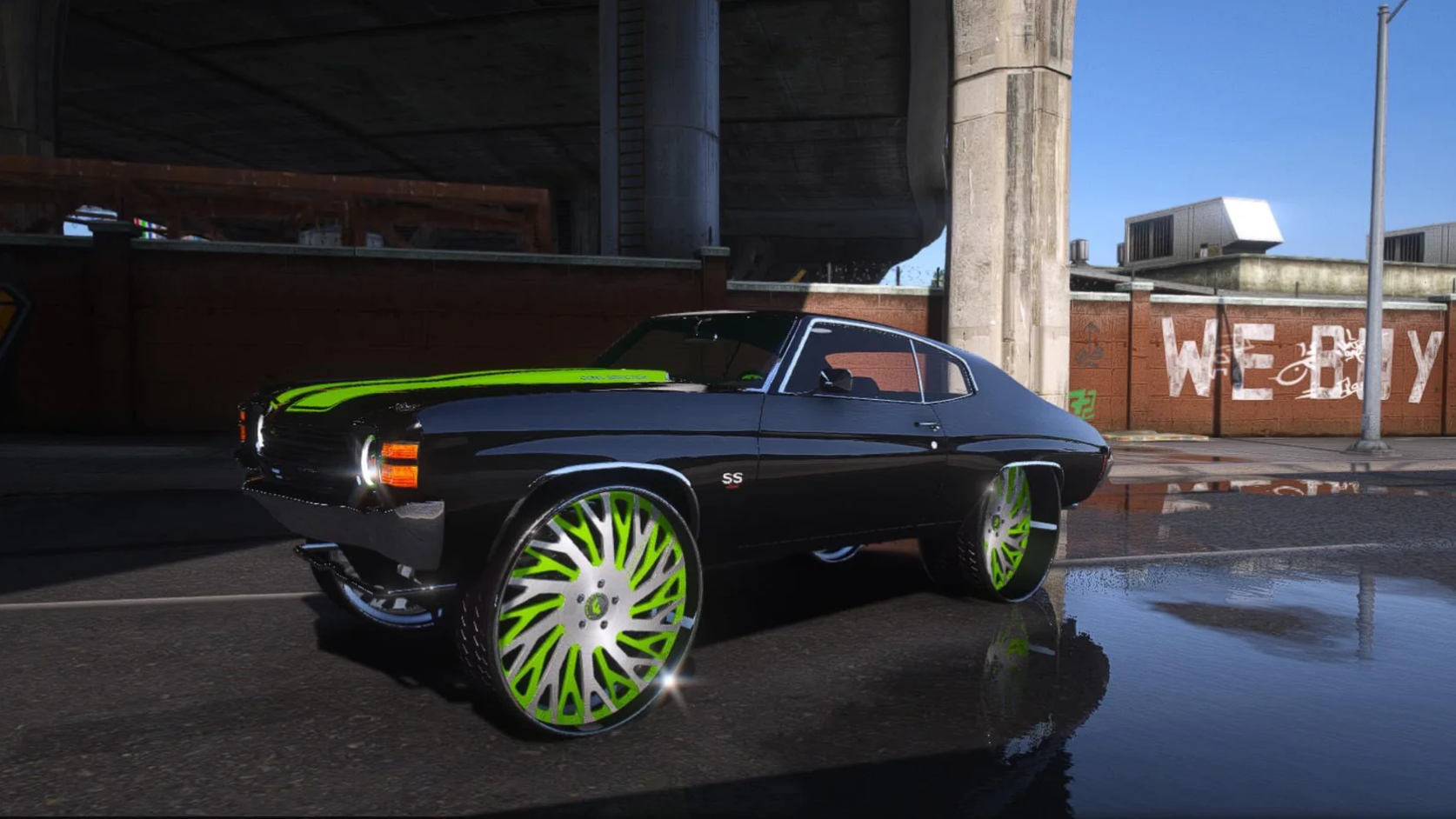 Hard Top Chevelle SS On Twisted Forgiatos – AIO Cars FiveM