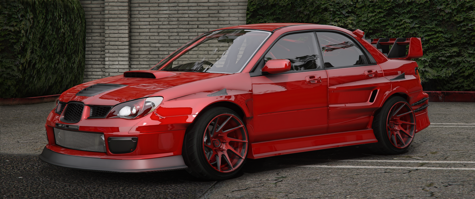 (Debadged) SUBARU WIDEBODY STANCED WRZ – AIO Cars FiveM