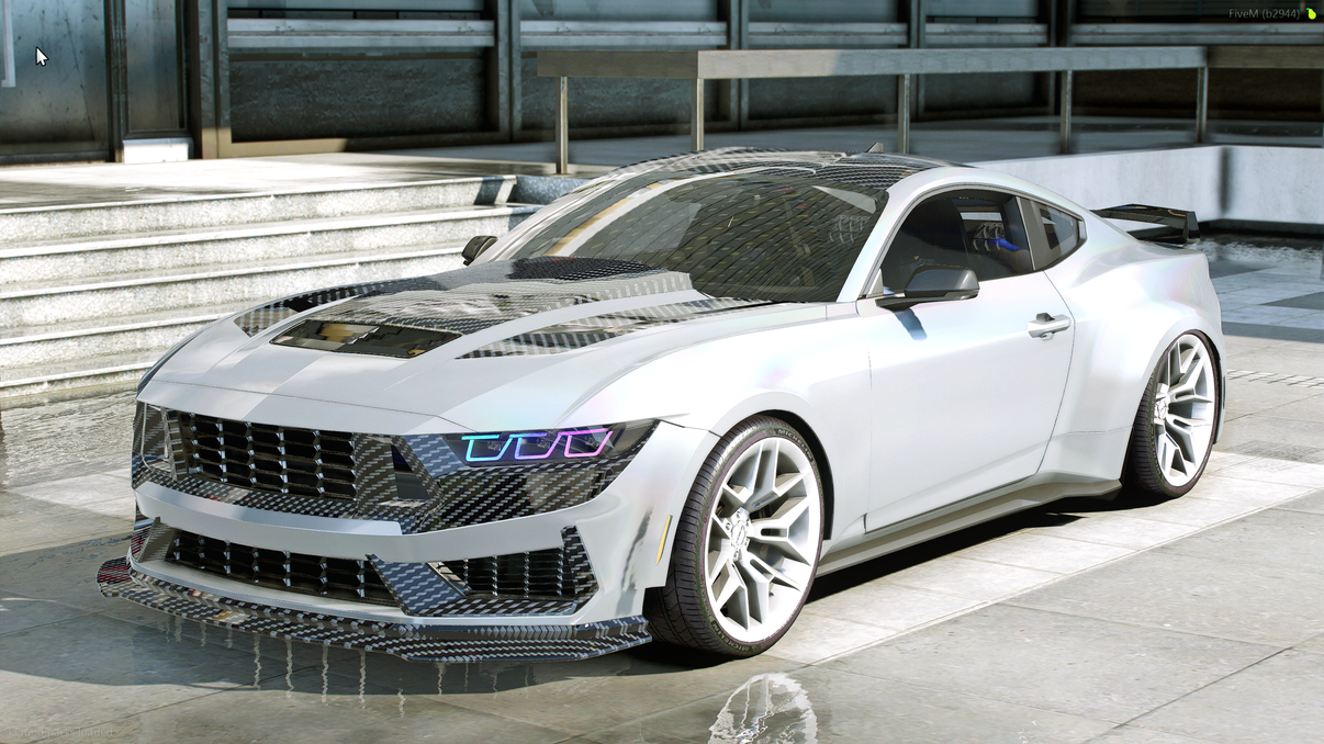 (Debadged) 2024 Ford Mustang Dark Horse – AIO Cars FiveM