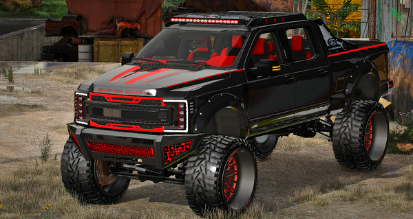 Ford F350 Super Duty Custom 9 Seater – AIO Cars FiveM