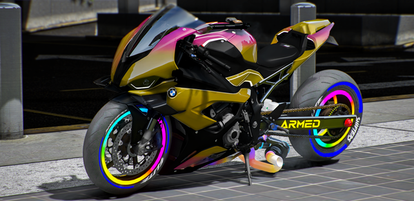 BMW M1000RR Twin Turbo Drag Rainbow Custom – AIO Cars FiveM