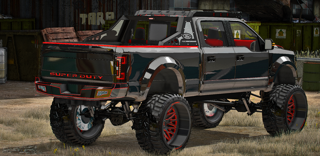 Ford F350 Super Duty Custom 9 Seater – AIO Cars FiveM