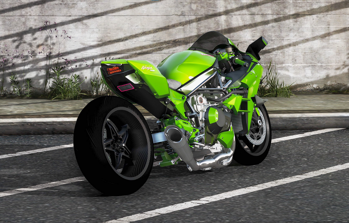 (Badged/Debadged) KAWASAKI NINJA H2R Slammed – AIO Cars FiveM