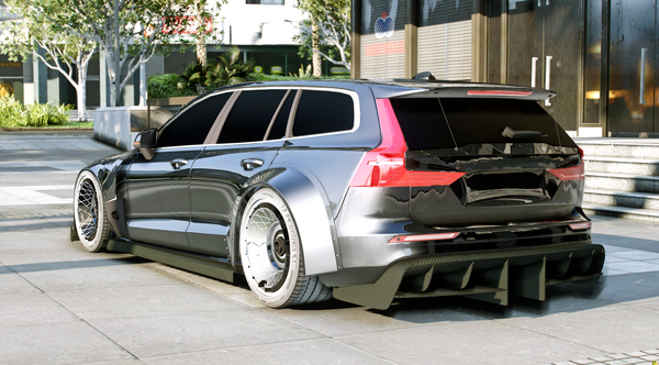 (Debadged) Volvo V60 T6 Widebody Custom – AIO Cars FiveM