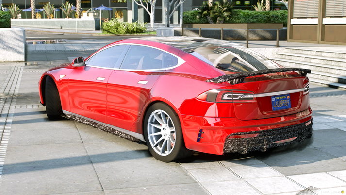 (Debadged) 2018 Tesla Model S Adro Widebody – AIO Cars FiveM