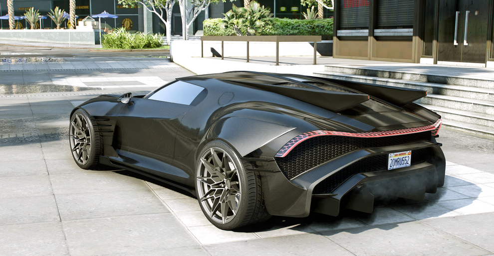 (Debadged) 2019 Bugatti La Voiture Noire Batman Edition – AIO Cars FiveM