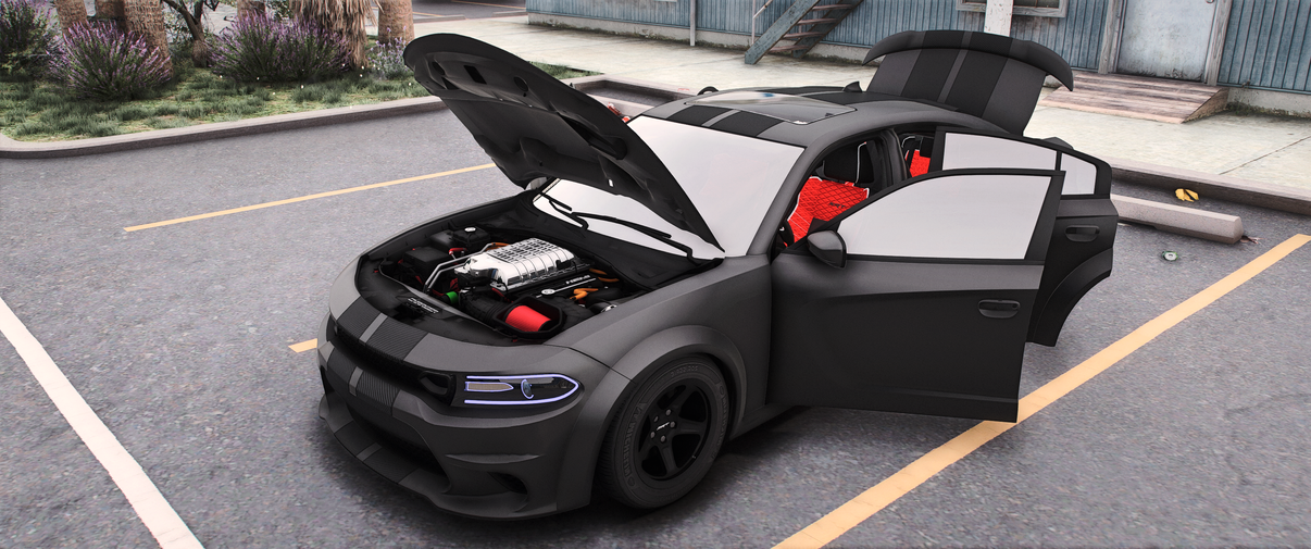 (Debadged) Dodge Charger Demon Custom – AIO Cars FiveM