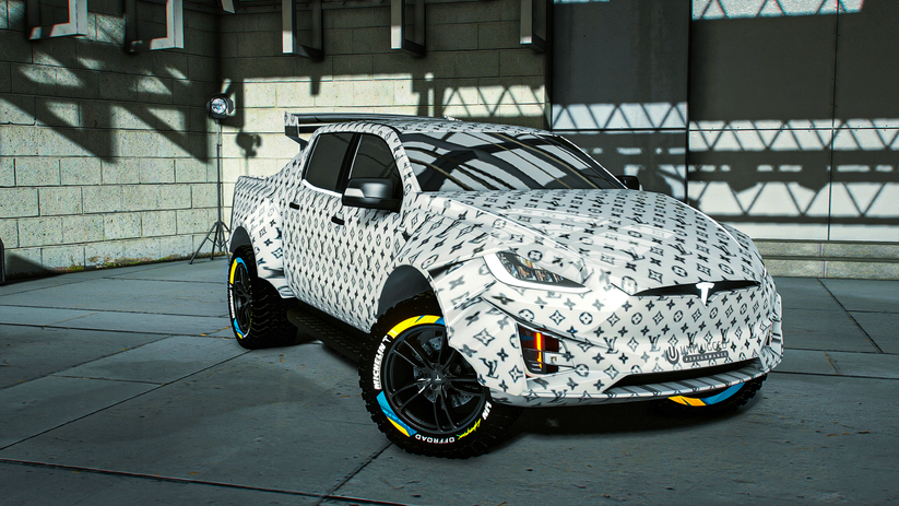 Tesla Model X P90D Pickup Custom (14 Livery) – AIO Cars FiveM