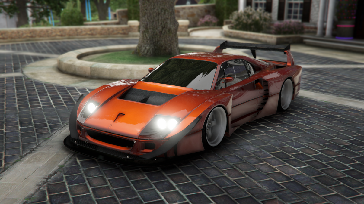 (Debadged) Ferrari F40 LM Extreme – AIO Cars FiveM
